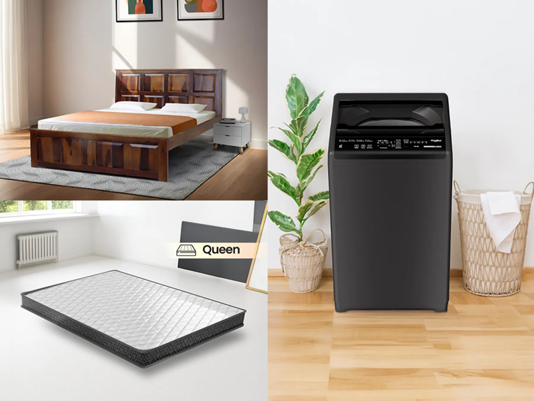 Rent Essential Sleep & Wash Combo Alexa Queen Set Online